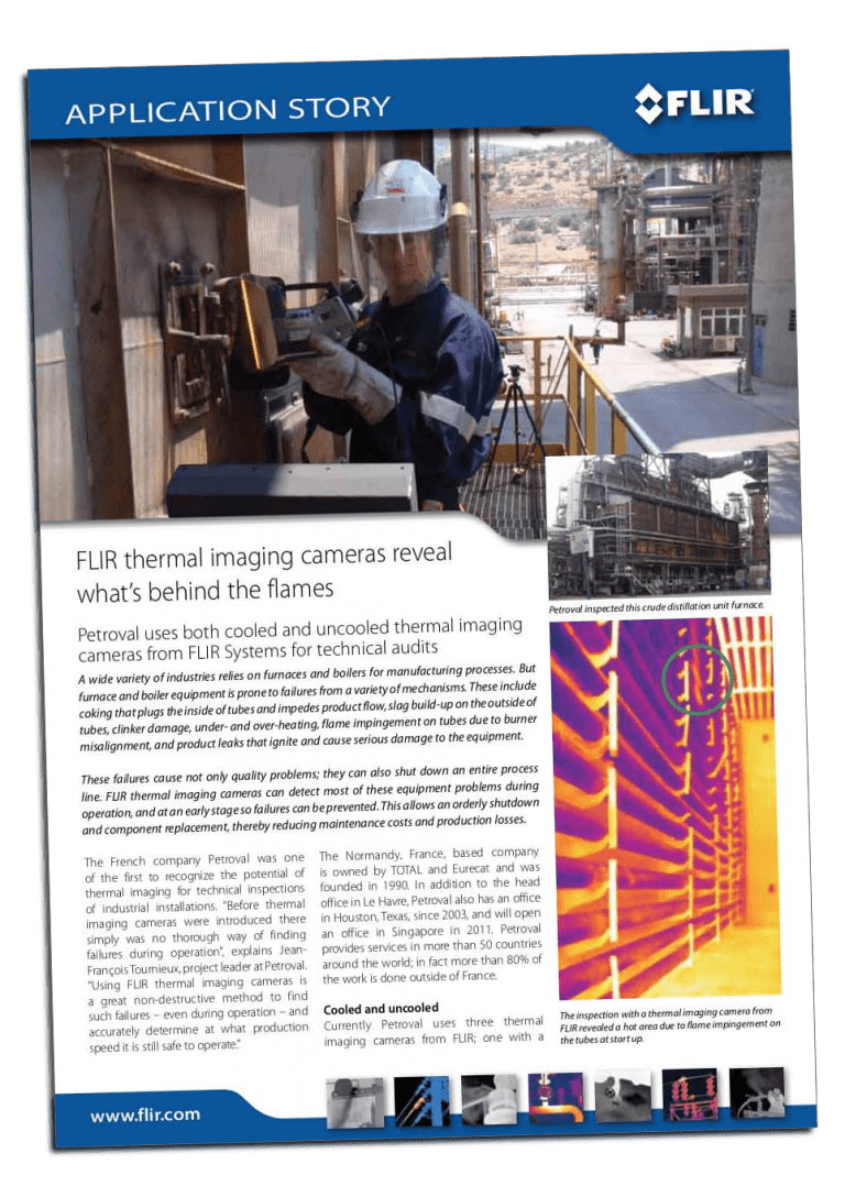 Cámara termográfica FLIR GF309 para inspección de quemadores y hornos ...